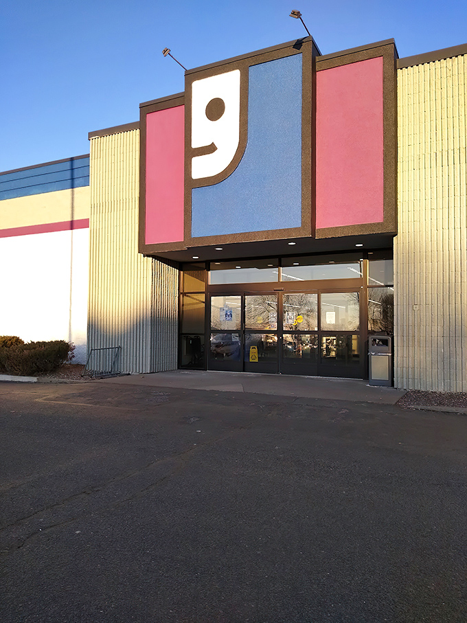 The iconic Goodwill "G" logo welcomes bargain hunters to this Eau Claire treasure trove, where Wisconsin thrift enthusiasts begin their quest for hidden gems.