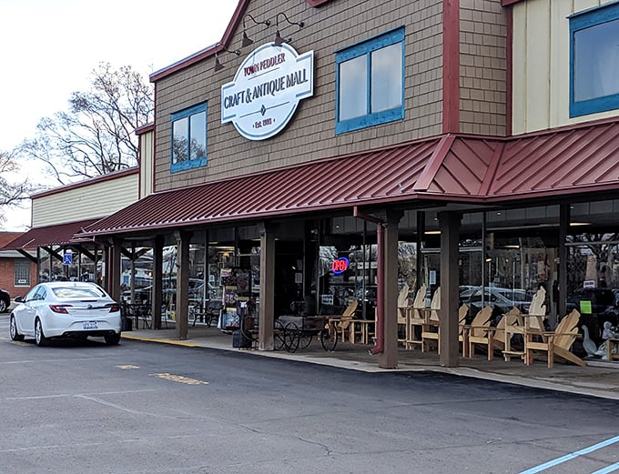 The unassuming exterior of Town Peddler belies the treasure trove within&mdash;like finding a portal to the past disguised as a strip mall storefront.