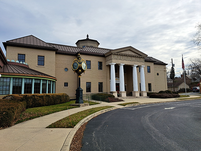 The stately fa&ccedil;ade of the National Watch and Clock Museum stands proudly in Columbia, PA, where time quite literally stands still&mdash;except for thousands of ticking treasures inside.