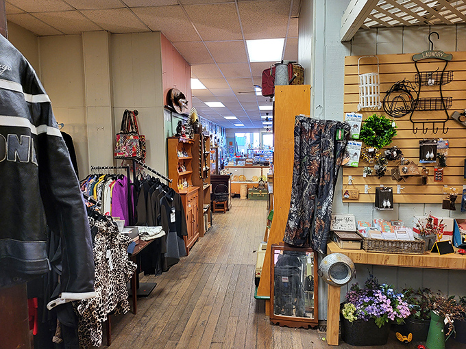 Wooden floors that creak with stories and aisles that beckon you deeper into this treasure-filled labyrinth of memories and possibilities.