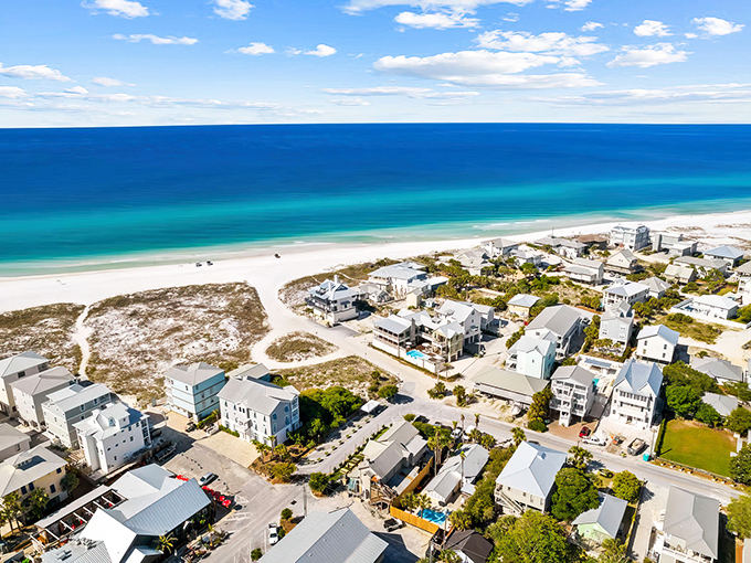 Behold paradise from above! Grayton Beach's impossibly white sands and turquoise waters make even the most jaded travelers stop mid-sentence and simply stare.