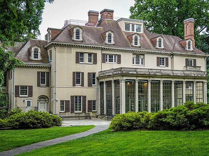 This mansion doesn't just whisper elegance &ndash; it practically shouts it from every perfectly proportioned window.