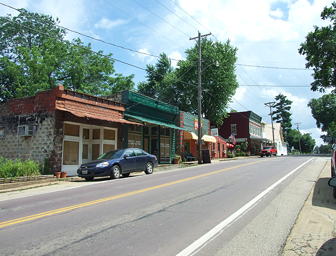 Main Street Caledonia whispers stories of a simpler time, where historic storefronts stand as guardians of small-town charm.