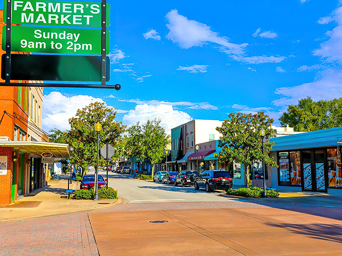 Downtown Clermont's charming storefronts offer a refreshing break from Florida's theme park madness. Small-town America alive and well under the shade of mature oak trees.