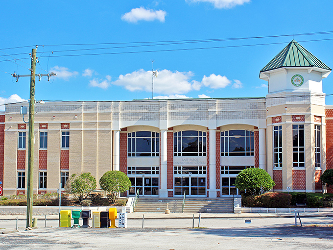 The Pasco County Courthouse stands as Dade City's crown jewel, its distinctive clock tower keeping watch over generations of treasure hunters and history buffs alike.