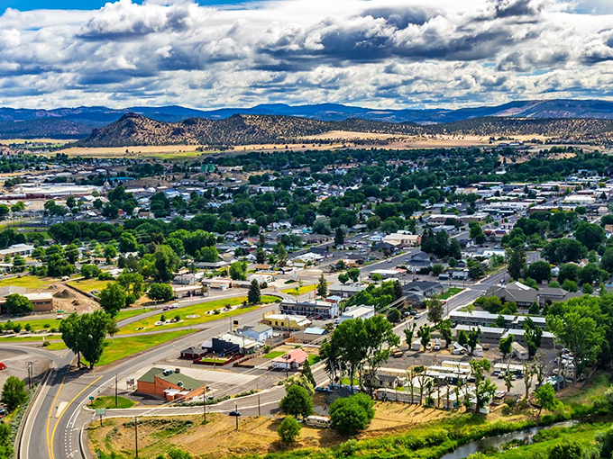 Downtown Prineville looks like a movie set where the locals actually live. Historic stone buildings with character that can't be manufactured.