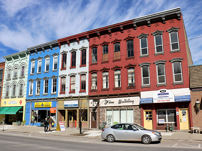 Honesdale's Main Street looks like it was plucked straight from a Norman Rockwell painting, with historic buildings that tell stories spanning generations.