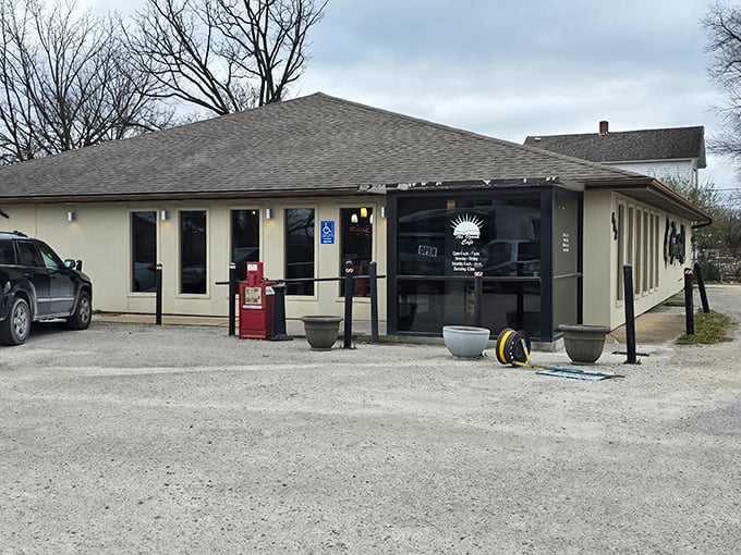 The Ozark Cafe's welcoming exterior promises the kind of comfort food adventures that make road trips worthwhile.