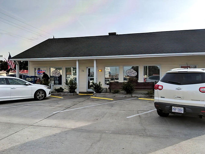 The unassuming exterior of Purple Onion Cafe proves once again that culinary treasures often hide in plain sight.The unassuming exterior of Purple Onion Cafe proves once again that culinary treasures often hide in plain sight.