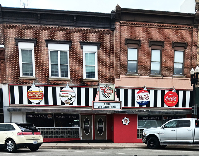 The brick facade and vintage signage of Mom's Diner isn't just retro-chic&mdash;it's the real deal, standing proudly on Archbold's main street like a time capsule you can eat in.