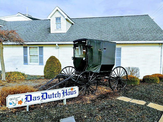 The unassuming exterior of Das Dutch Haus belies the culinary treasures within. Like finding a Michelin star in your grandmother's kitchen.