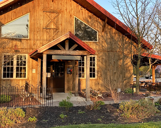 Rustic barn meets barbecue paradise &ndash; Stampede's timber-framed exterior promises smoke-kissed treasures within, like a wooden invitation to meat heaven.