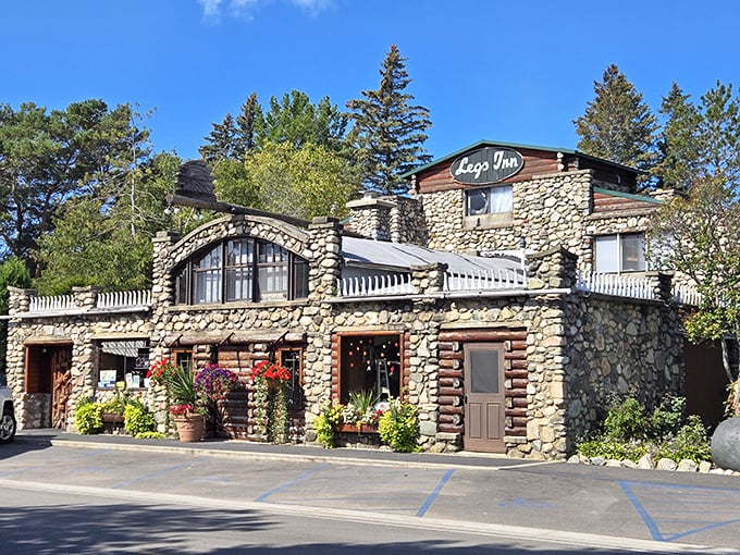 Stone walls that tell stories, upside-down stove legs that defy gravity&mdash;this isn't just a restaurant, it's a Michigan folk art masterpiece watching over Lake Michigan.