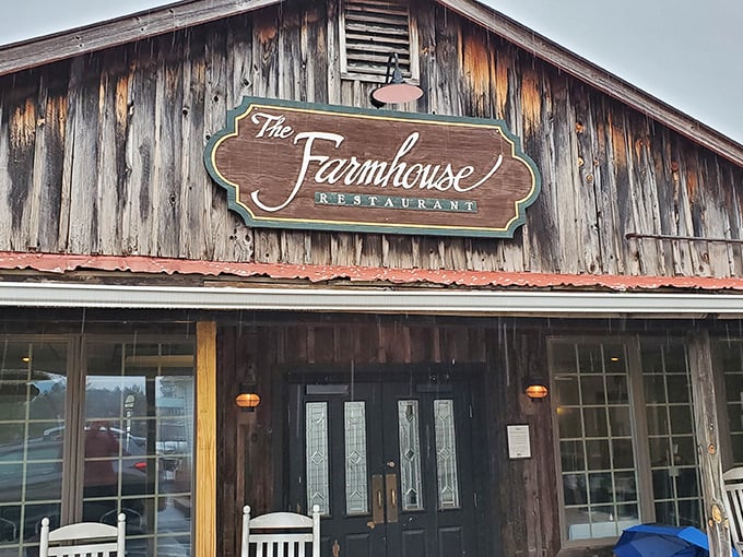 The weathered wooden exterior and white rocking chairs aren't just charming &ndash; they're the first clue you've found a true Virginia treasure.