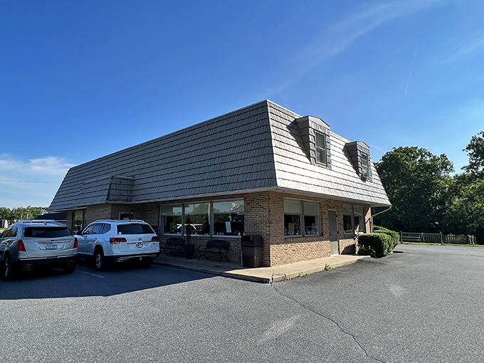 That iconic mansard roof isn't just architectural flair&mdash;it's a beacon for hungry travelers seeking comfort food nirvana in Amish Country.