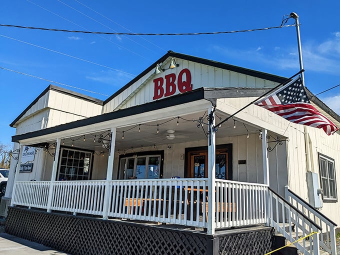 The unassuming exterior of BBQ Exchange belies the smoky magic happening inside. Like finding a treasure map in your attic, this place promises delicious adventure.