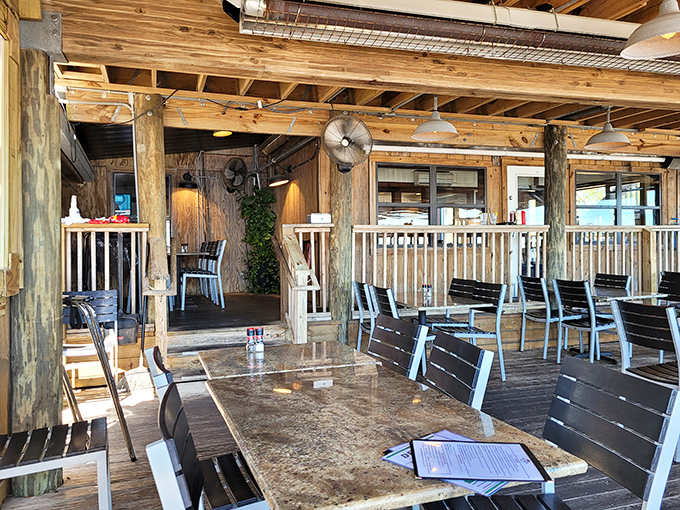 Rustic wooden beams and salt-kissed pillars aren't designer touches&mdash;they're the real deal at this dockside haven where authenticity isn't manufactured, it's marinated. 