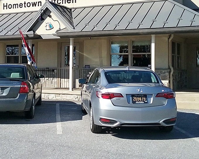 The unassuming exterior of Hometown Kitchen belies the culinary treasures within. Like finding a secret doorway to comfort food paradise.