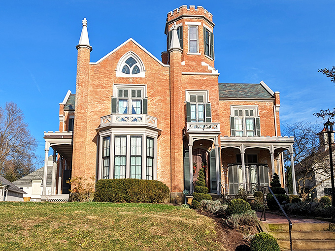 The red-brick Gothic Revival fa&ccedil;ade stands proudly against the Ohio sky, like a European nobleman who took a wrong turn and decided to stay. 