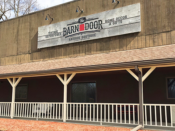 The iconic red barn door isn't just a name—it's an invitation to step into a world where Amish country charm meets treasure hunter's paradise.