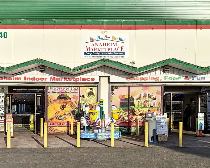 The entrance to Anaheim Marketplace promises adventure with its colorful fa&ccedil;ade and carnival-like atmosphere. Shopping here isn't just an errand&mdash;it's an expedition.