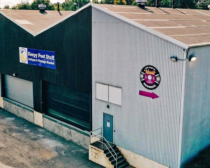 The unassuming exterior of Sleepy Poet belies the wonderland within&mdash;like finding Narnia in a warehouse district.