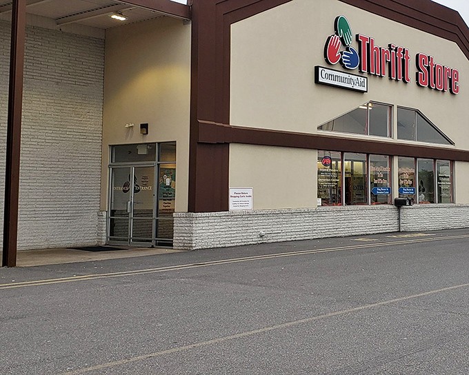 The unassuming exterior of CommunityAid hides a treasure trove within, like finding a secret portal to bargain heaven in Selinsgrove.