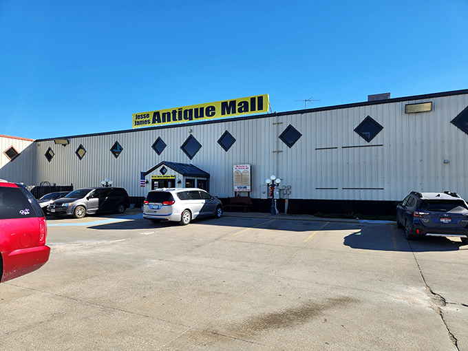 The unassuming exterior of Jesse James Antique Mall might not scream "treasure trove," but like any good mystery, the real adventure awaits inside.