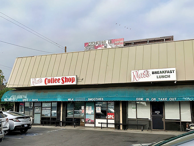 The unassuming beige exterior of Nat's might not scream "culinary destination," but locals know this Sherman Oaks landmark houses breakfast magic worth any wait.