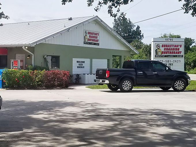 Unpretentious charm in white clapboard &ndash; Sebastian's Roadside Restaurant announces its Polish specialties and fried chicken right on the sign. No mystery, just good food promised.