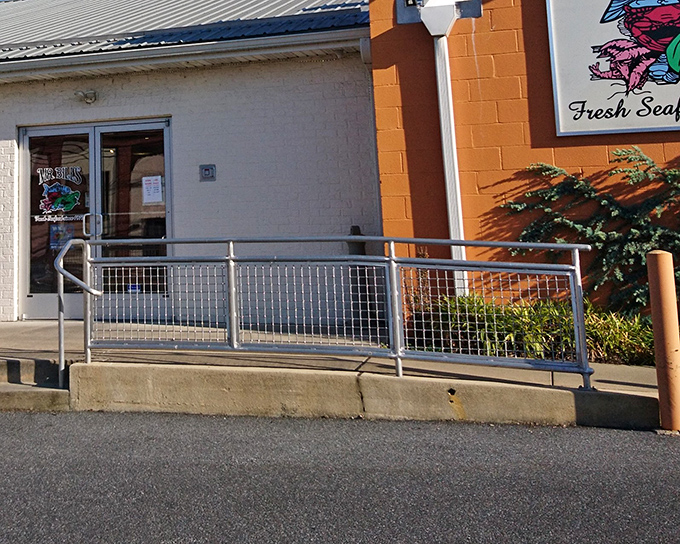 The unassuming exterior of Mr. Bill's Fresh Seafood proves once again that the best seafood joints often hide behind modest facades. Treasure awaits inside!