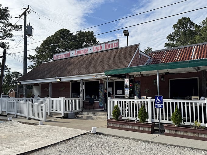 The unassuming exterior of Margie & Ray's stands like a seafood speakeasy &ndash; no fancy frills, just the promise of crustacean treasures waiting inside.