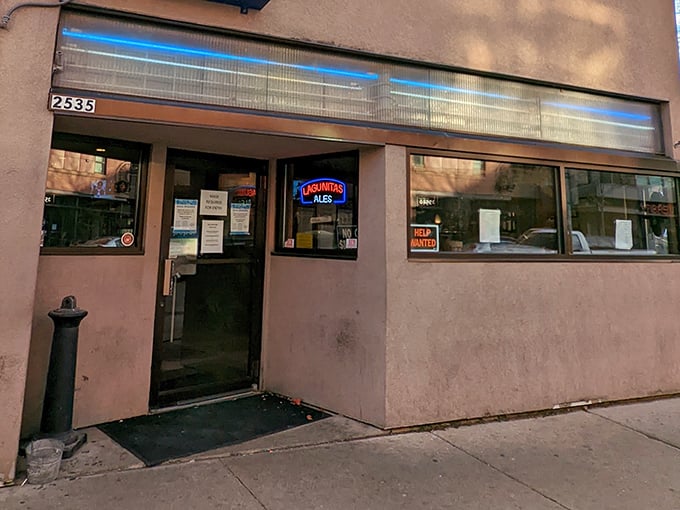 The unassuming tan exterior of Blue Moon might not scream "culinary destination," but as any food explorer knows, the plainest packages often hide the greatest treasures.