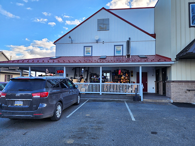 The classic white building with red roof isn't trying to impress anyone&mdash;until you taste what's inside. Pennsylvania perfection in architectural form.