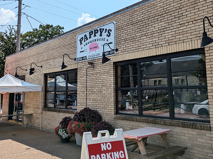 The unassuming brick exterior of Pappy's Smokehouse in St. Louis hides a temple of barbecue brilliance within. Sometimes the best treasures come in modest packages.