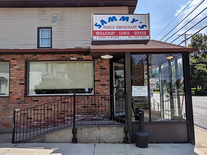 The unassuming brick exterior of Sammy's Family Restaurant promises what fancy places often can't deliver &ndash; honest-to-goodness food that makes your taste buds stand up and salute.