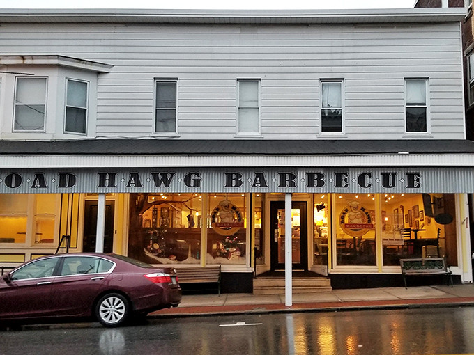 The unassuming storefront of Road Hawg Barbecue in Dillsburg might not scream "barbecue mecca," but the best treasures are often hidden in plain sight.