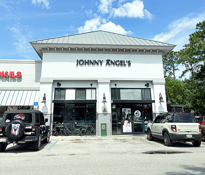 The unassuming exterior of Johnny Angel's might fool you, but inside awaits a time capsule of flavor that'll make your taste buds do the twist.