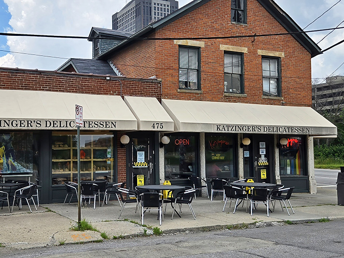 The brick exterior of Katzinger's beckons like an old friend, promising delicious reunions between bread and meat inside this Columbus landmark.