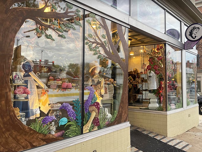 The storefront's whimsical painted windows aren't just decoration&mdash;they're a portal to your childhood. One glance and you're already tasting memories.