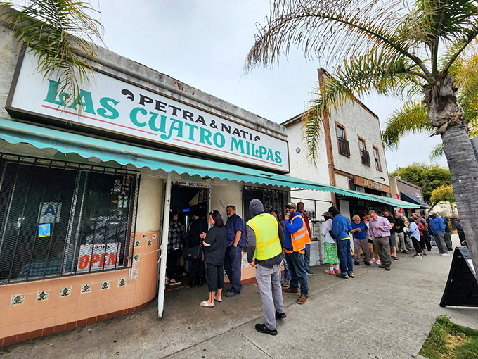 The unassuming storefront that launched a thousand food pilgrimages. Las Cuatro Milpas doesn't need neon signs when it has generations of loyal customers.