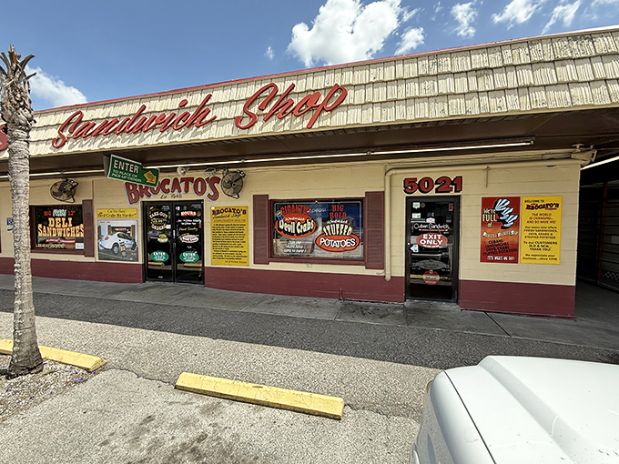 The unassuming facade of Brocato's might not scream "culinary landmark," but locals know this humble storefront houses Tampa's Cuban sandwich royalty.