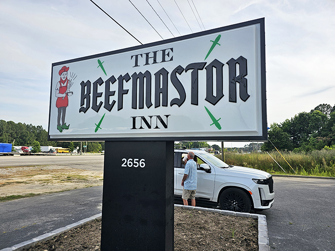 The iconic Beefmastor Inn sign stands proudly along Highway 301, a beacon for carnivores and the first clue you've found something special in Wilson.