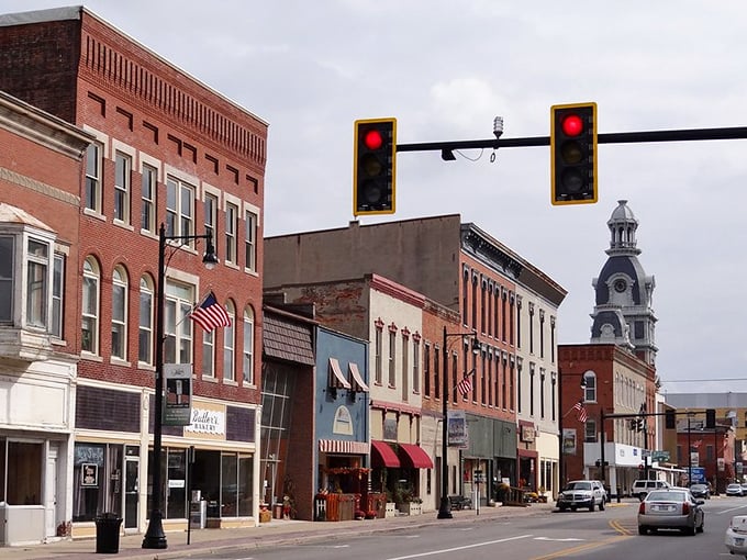 Downtown Van Wert looks like it was plucked straight from a Hallmark movie set, complete with that church steeple keeping watch over Main Street's comings and goings.