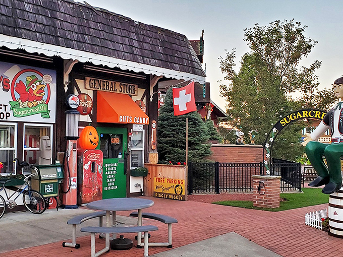 The world's largest cuckoo clock stands proudly in Sugarcreek, surrounded by colorful gardens and Swiss-inspired architecture. Time literally comes alive here every hour on the hour.