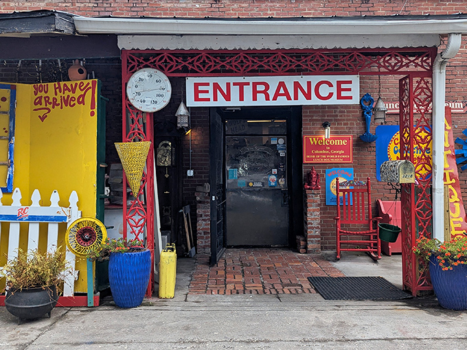 Mickey Mouse stands guard at the entrance to this wonderland of nostalgia, where lunch boxes become time machines to childhood memories.
