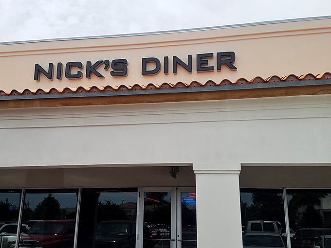 The unassuming exterior of Nick's 50's Diner hides a culinary time machine within. Like finding a vinyl record in a world of digital downloads.