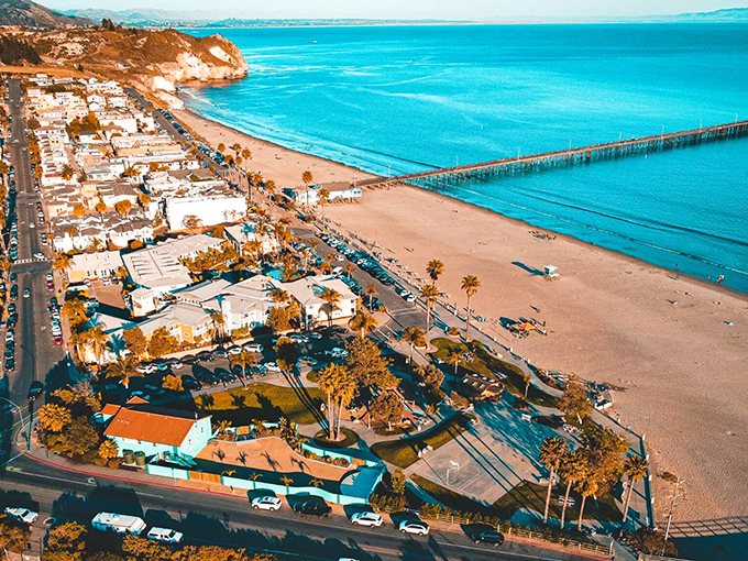Pismo Beach stretches like nature's own welcome mat, where ocean meets endless California dreams. 