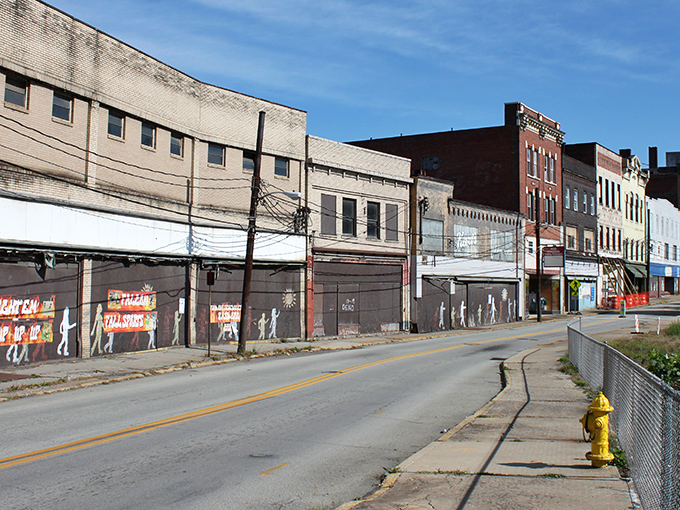 Market Street tells Brownsville's story through architecture – a visual timeline where past meets present along this historic thoroughfare.