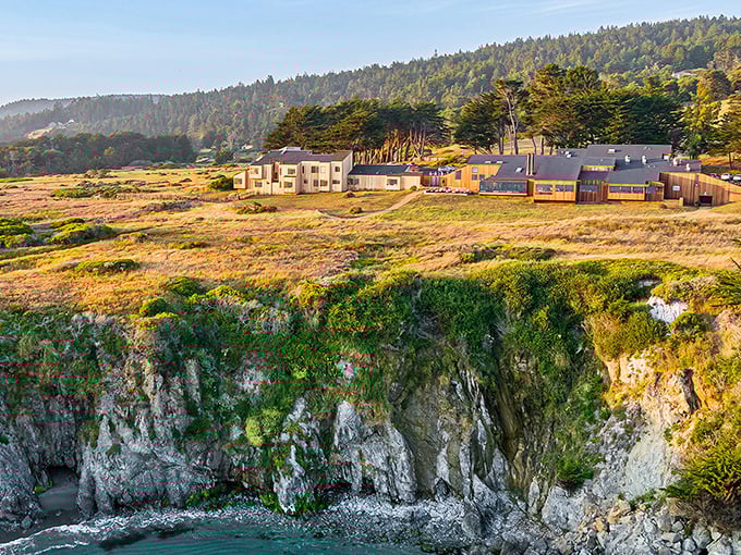Where the land meets the sea in perfect harmony. Sea Ranch's timber homes nestle into coastal bluffs like they've always belonged there.